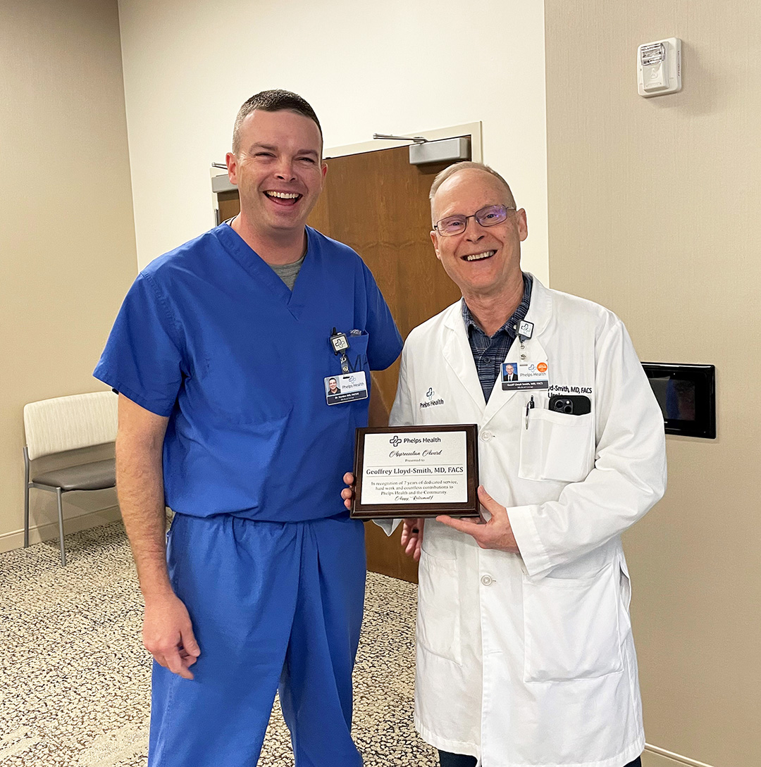 Phelps Health Urologist Geoffrey Lloyd-Smith, MD, Retires After 35-Year Medical Career | Phelps ...